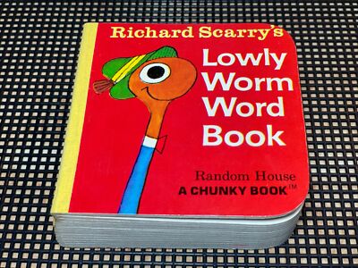 Vintage Lowly Worm Word Book Children 1981 Chunky Book by Richard ...