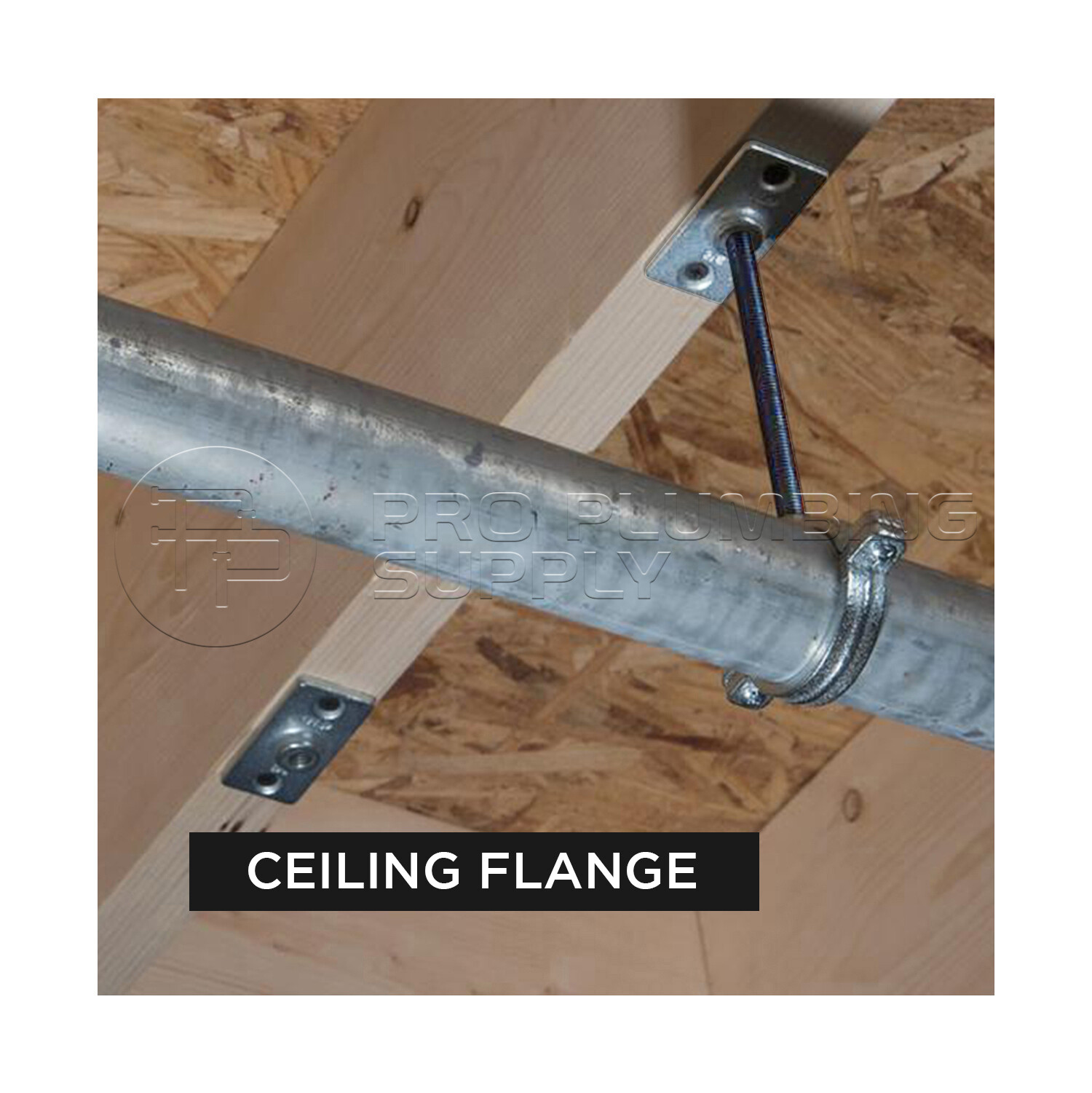 Highcraft 3/'8"in-1/2"in Galvanized Iron Threaded Rod Hanger Plate ...