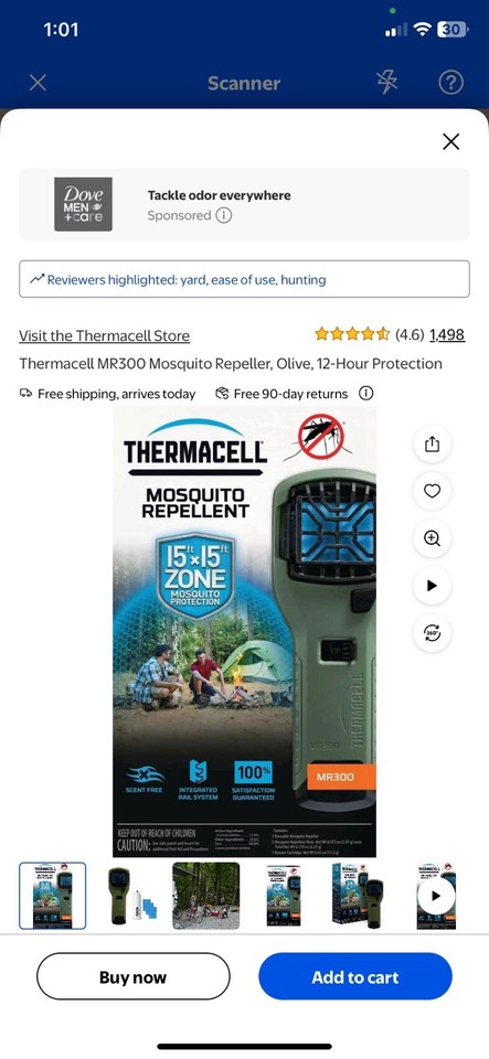 Thermacell Mosquito Repellent | eBay