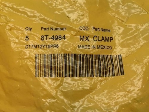 CAT Caterpillar 8T-4984 CLAMP-BAND BELLEVILLE Working Dia 0, 57 - 59 mm ...