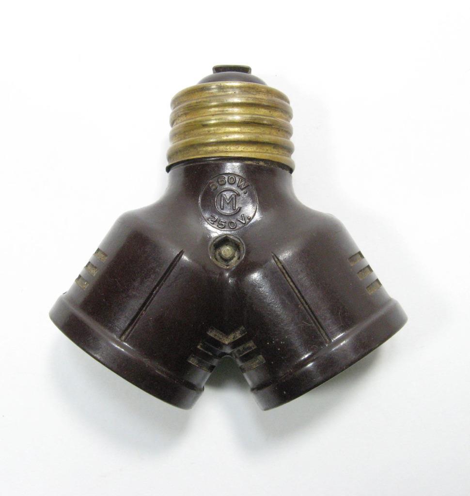 Old Bulb Lamp Twin Sockets
