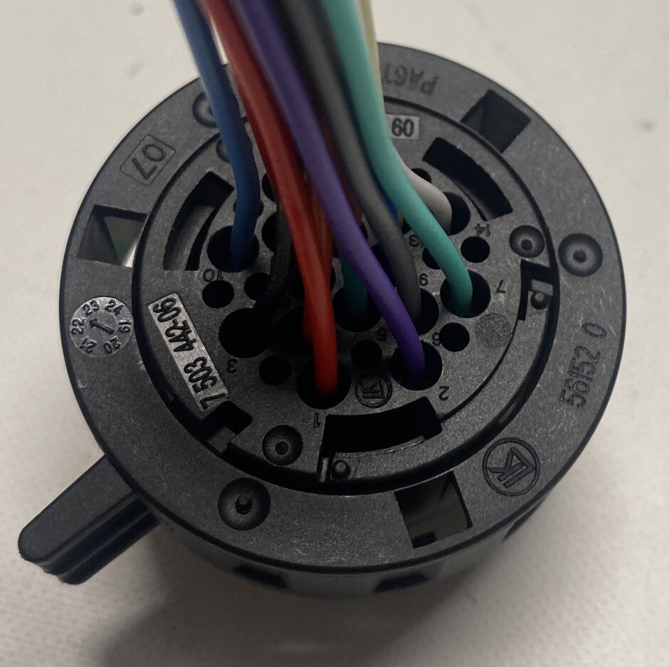 16 Pin Socket Connector Plug with Wire Pigtail, PA6T/66-GF30 | eBay