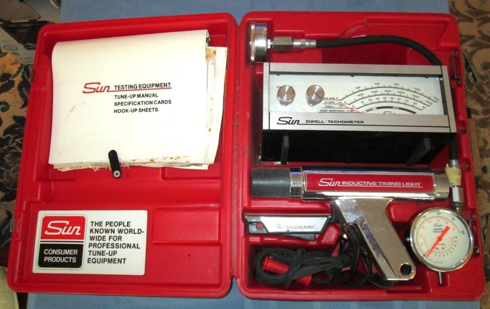 SUN Automotive Tune-up Testing Equipment Tachs and Gauges in Original ...