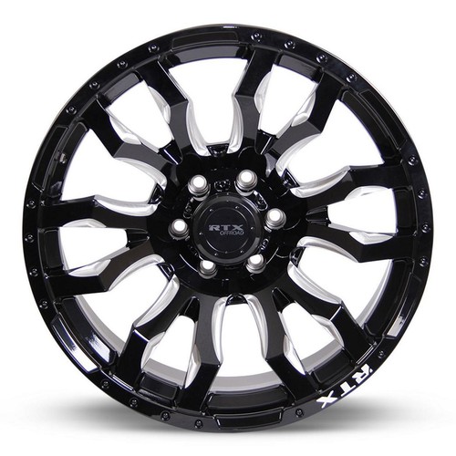 One Wheel Fits 2022 Ford Expedition Max SSV Patton Gloss Black Milled ...