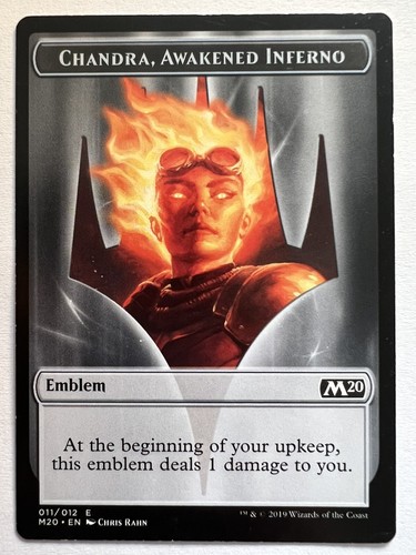 Emblem Chandra, Awakened Inferno - MTG Core Set 2020 - NM Emblem Token ...