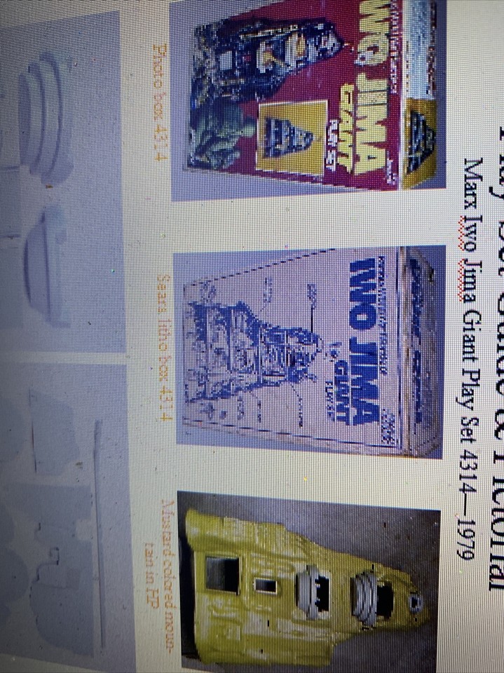 Marx Navarone 3412 4302 08058 Iwo Jima Giant playset army guide 1970s ...