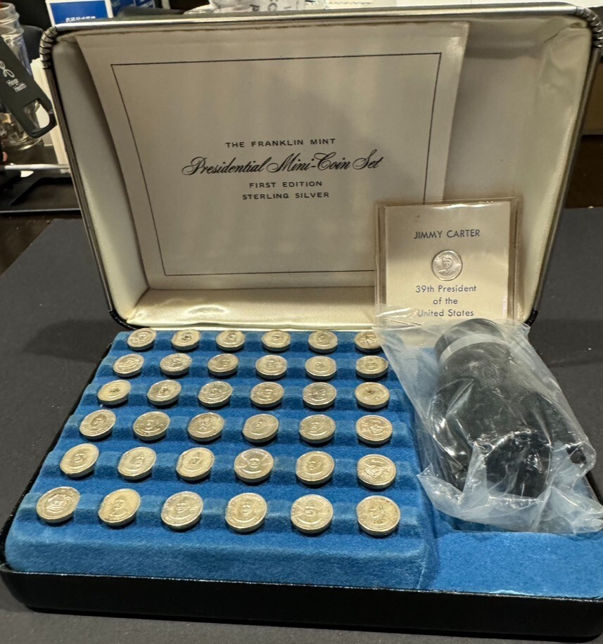 (B3) The Franklin mint Presidental mini coin set, First edition | eBay