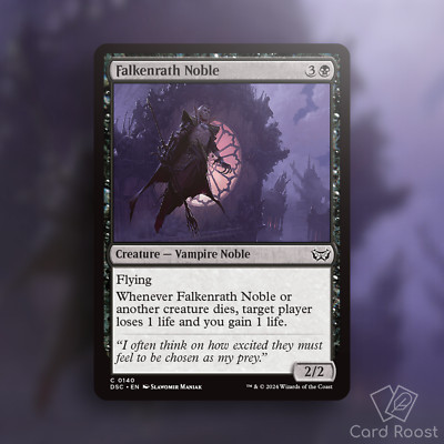 MTG Magic Falkenrath Noble 0140 Commander: Duskmourn: House of Horror ...