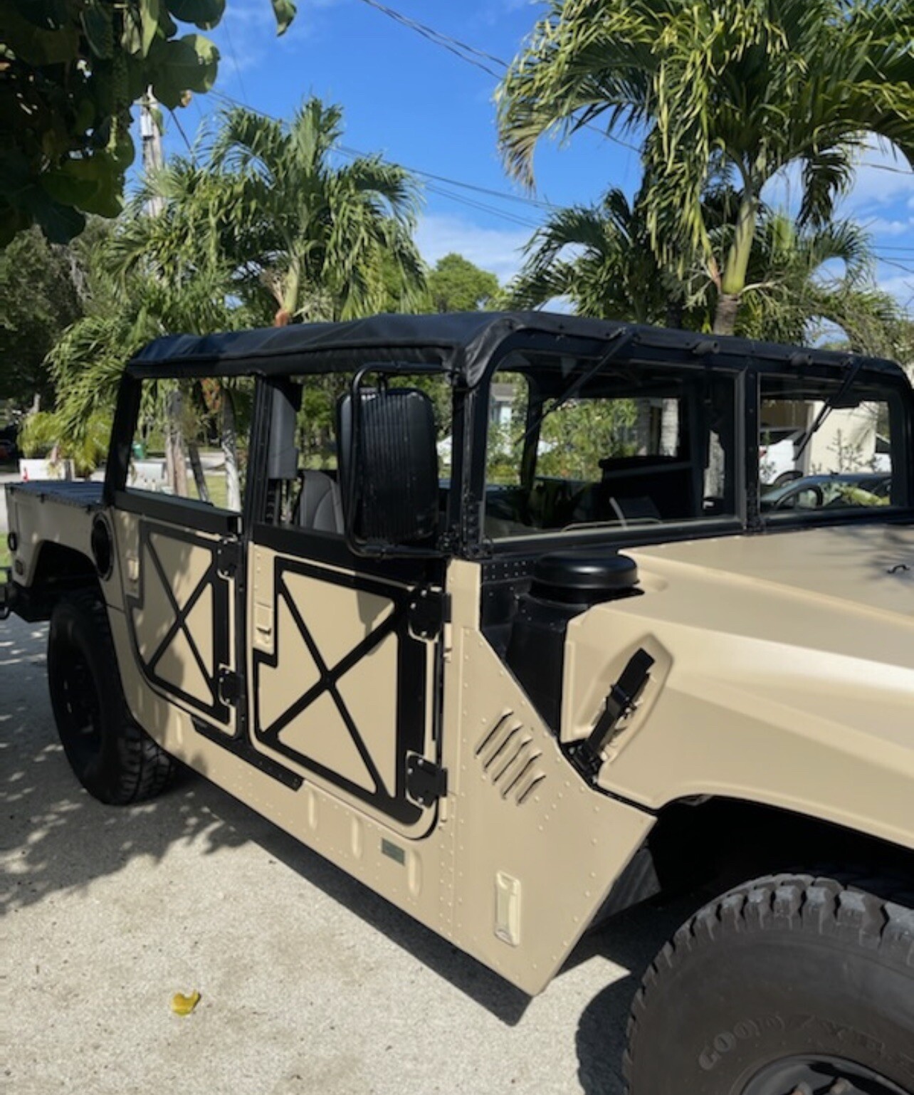 CONVERTIBLE CANVAS SOFT TOP FOR MILITARY HUMVEE M998 REMOVE / INSTALL ...