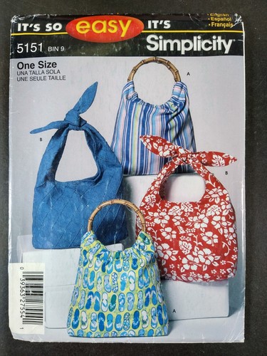 It's so easy Simplicity pattern 5151 Bags with variations uncut ...