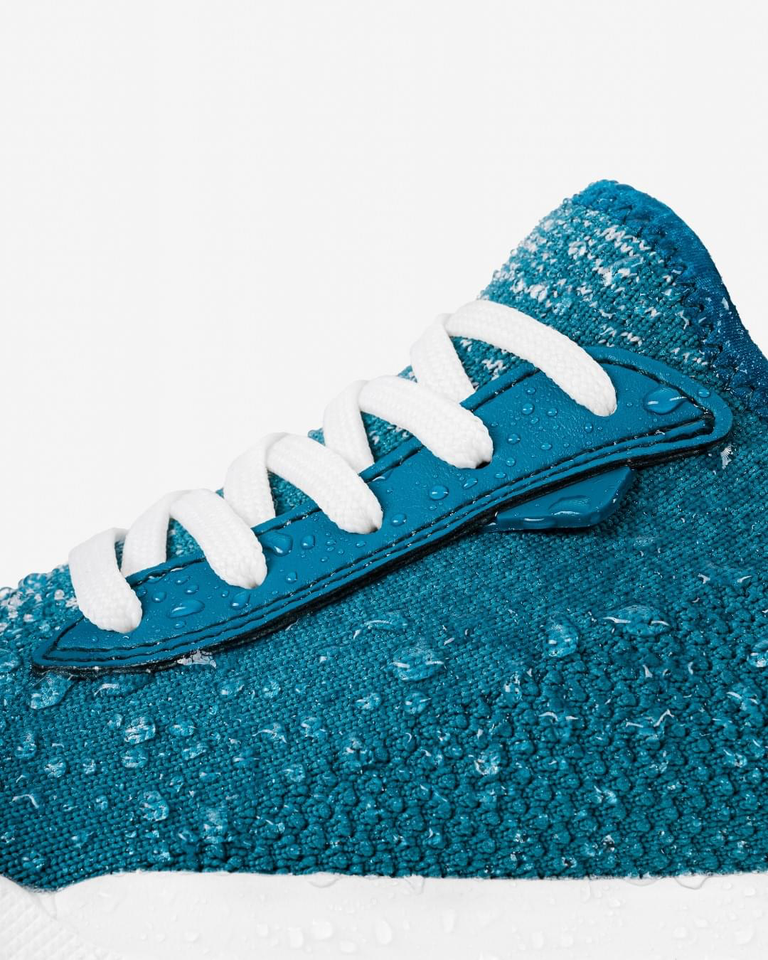 Vessi Weekend Vessi Blue Mens Waterproof Knit Shoes Sneakers Limited ...