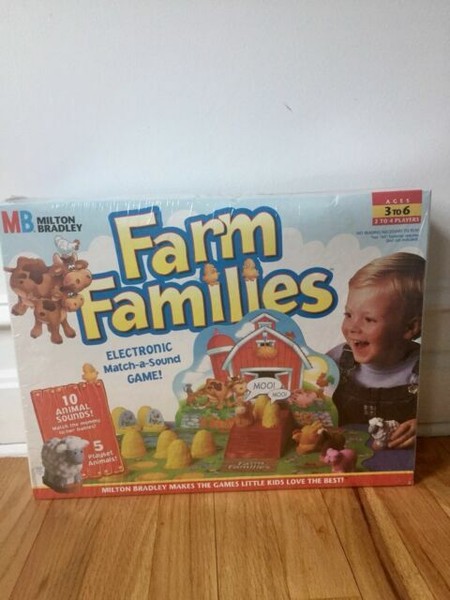 Farm Families Electronic Matching Game 1996 Milton Bradley for sale ...