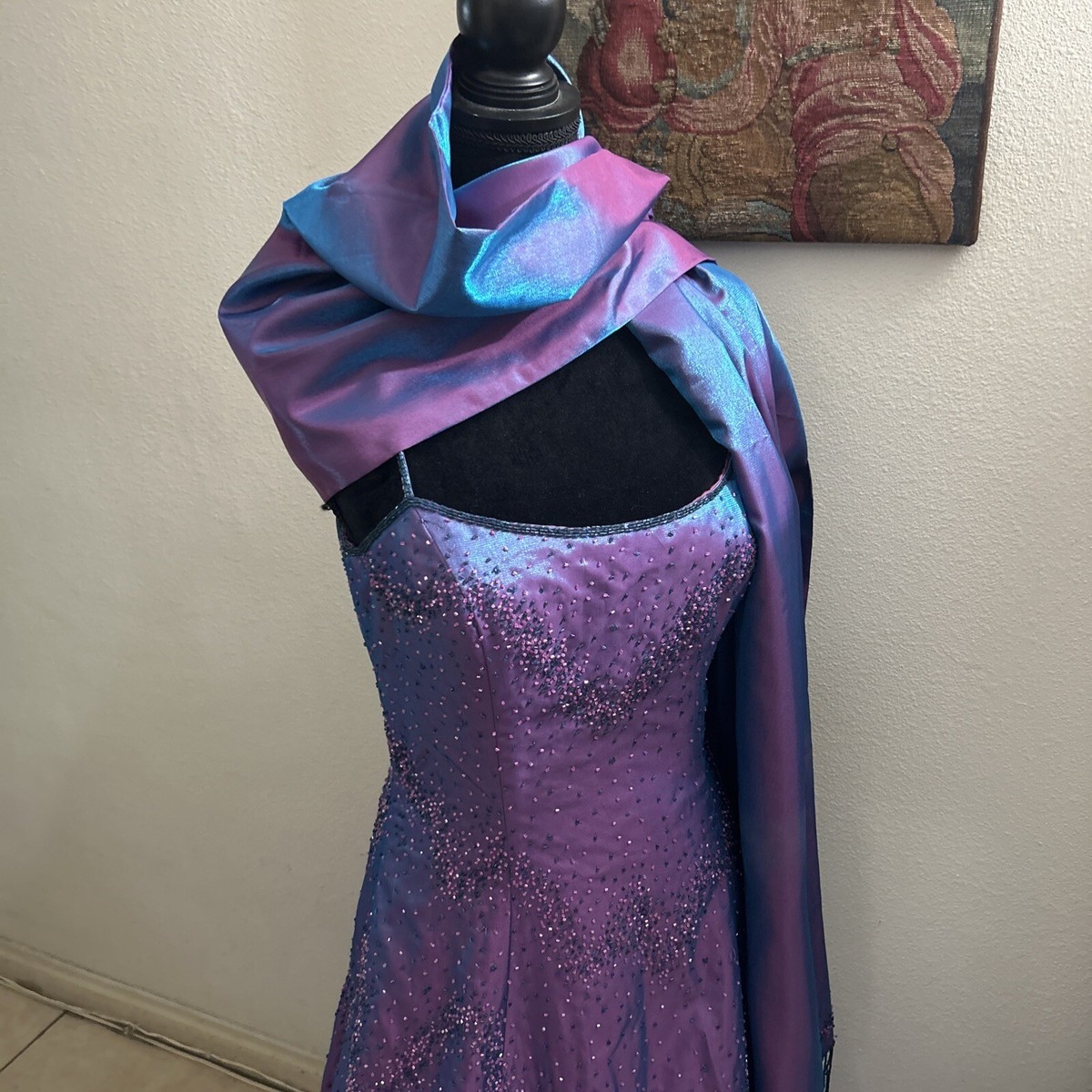 NWOT Sue Wong Nocturne Sz 10 Evening Ballgown W/Shawl NWOT Sue Wong Nocturne Sz 10 Evening Ballgown W/Shawl