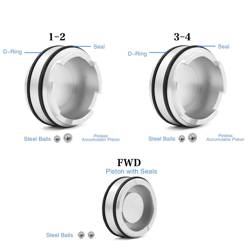 4L60E 4L65E 4L70E Pinless Forward Accumulator Piston Kit for Sonnax FWD ...