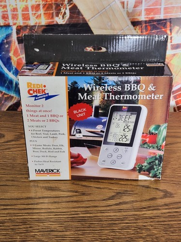 Maverick BBQ Meat Thermometer ET-733 Wireless Remote Transmitter Black ...