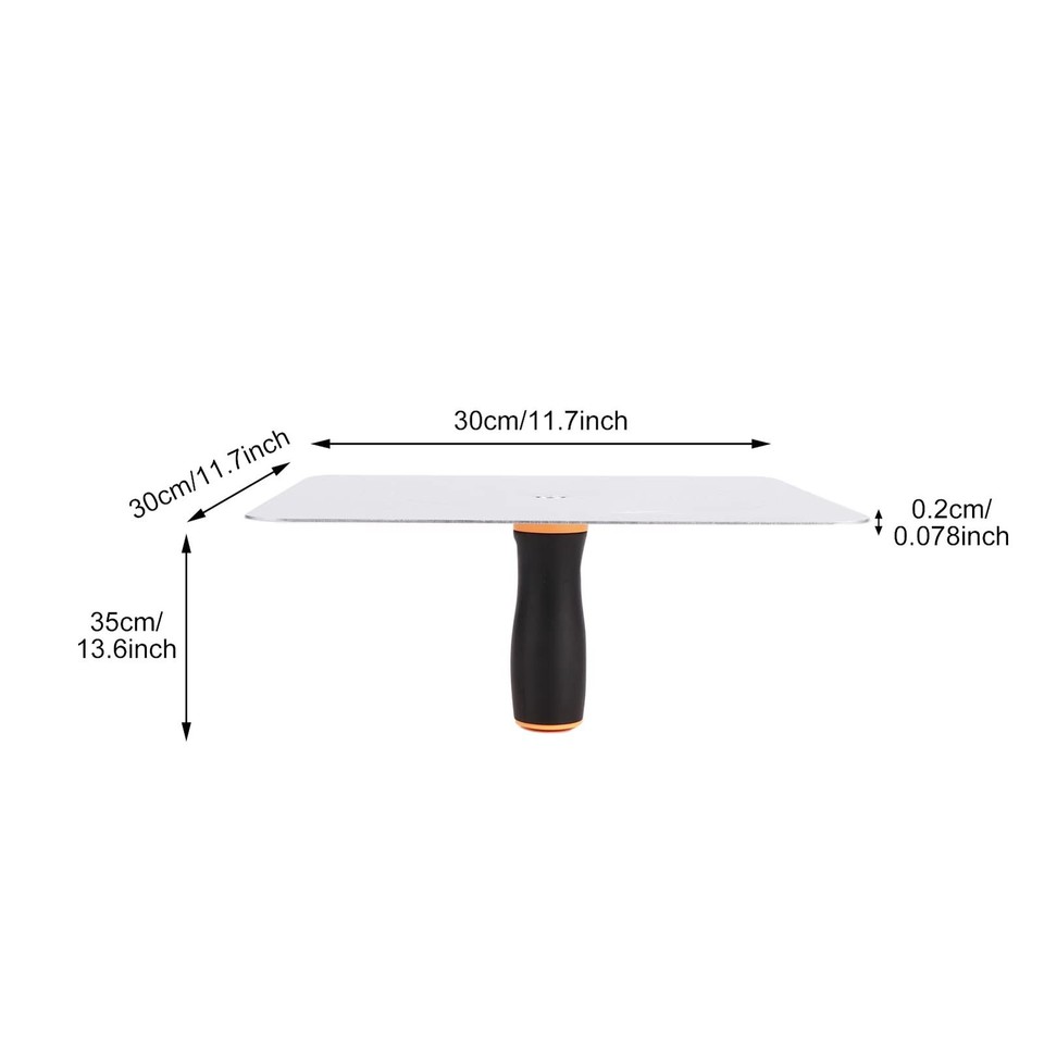 Aluminium Plastering Hawk w/Removable Handle, 11.8 inch Plaster Mortar ...