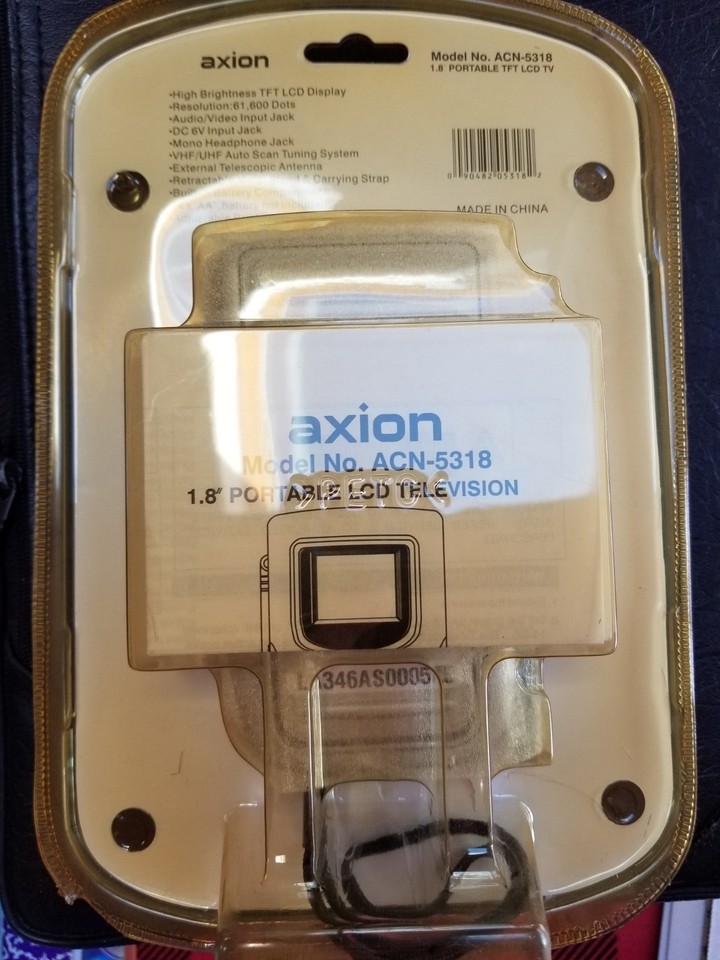 Axion TFT LCD Color TV 1.8 inch New in package | eBay