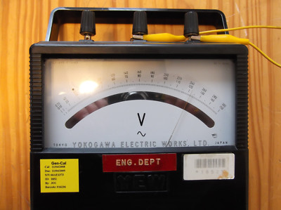 YOKOGAWA 2013 AC VOLTMETER 150/300VAC MIRROR SCALE | eBay