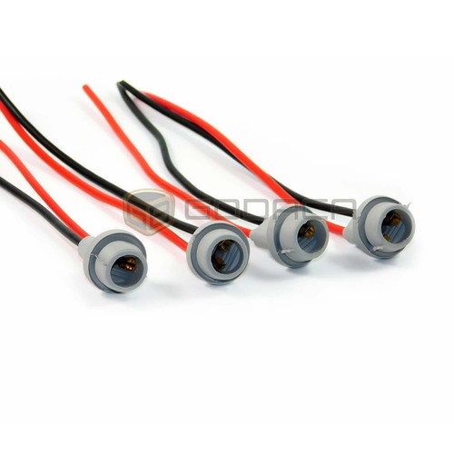 4x Connectors Socket Bulb Light Harness PigTail T10 168 194 rubber ...