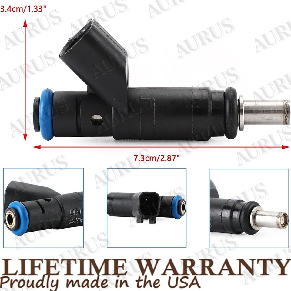 OEM AURUS NEW 8 FUEL INJECTORS FOR 08-13 Jeep Ram Dodge Chrysler 4.7L ...