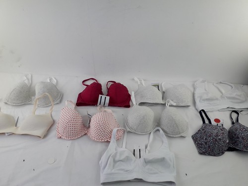 TU Bras 9pcs Bundle Size 34D White Grey Pink Underwired Padded Samples ...
