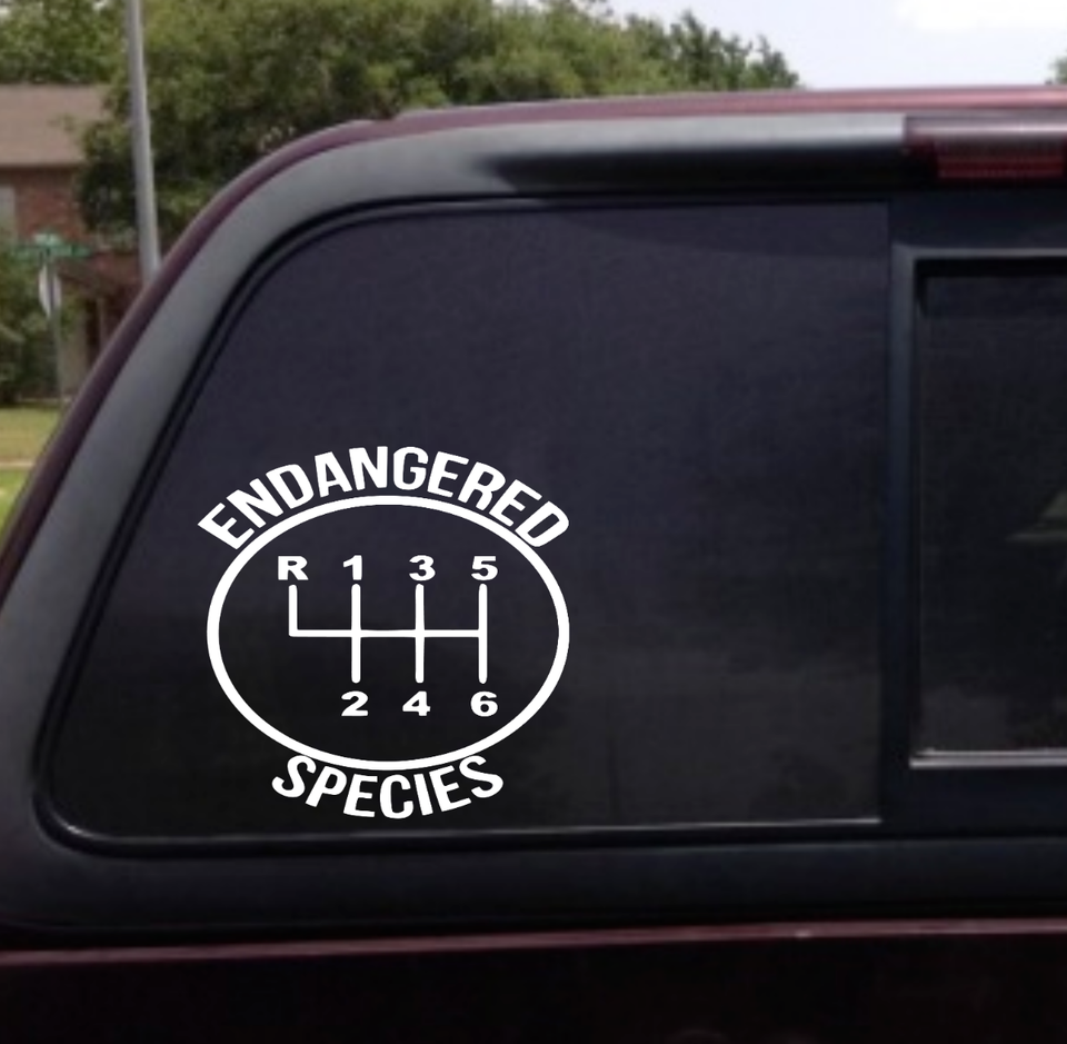Endangered Species 6 Speed Decal Stickers Car Truck Window V1 | eBay
