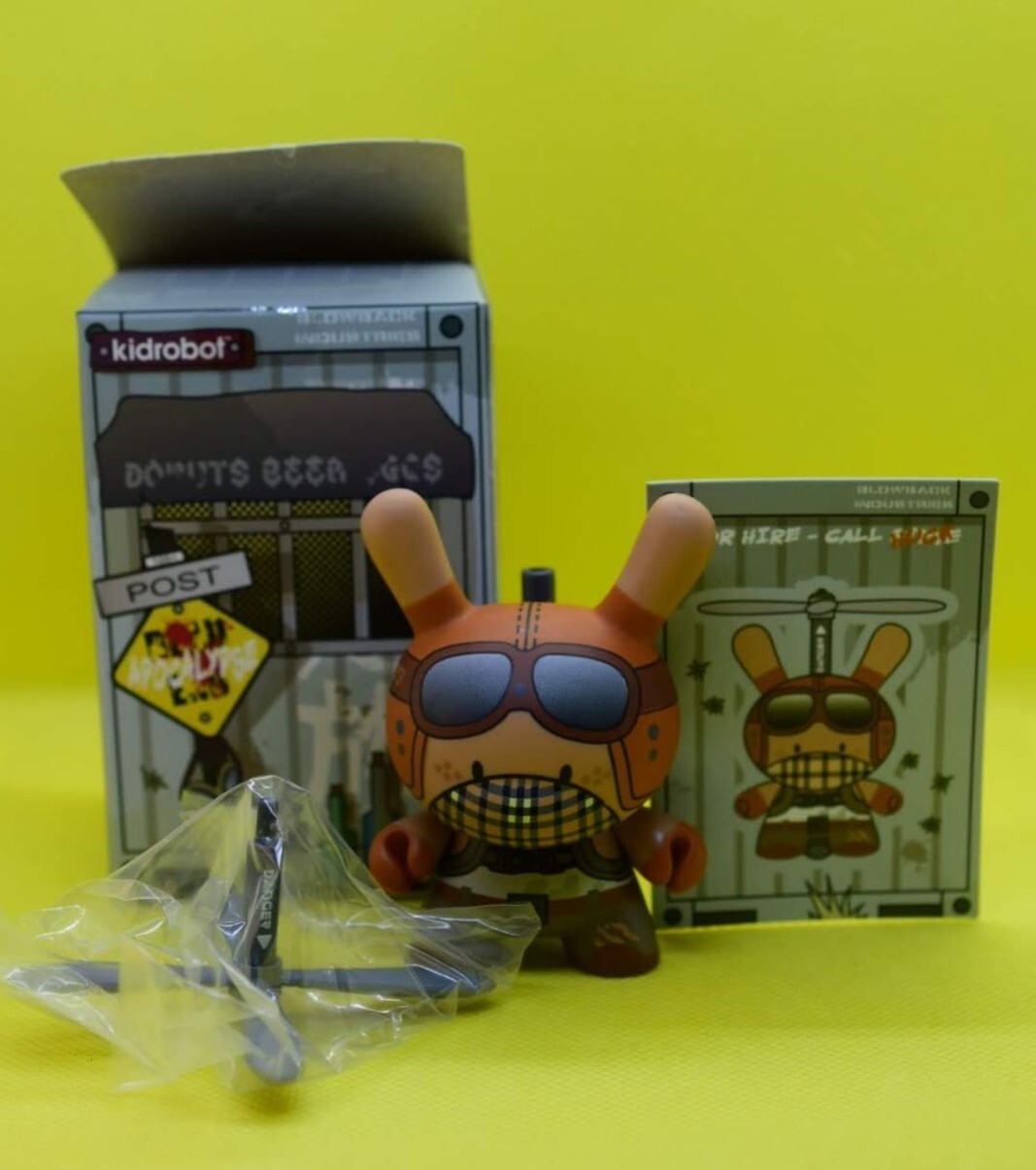 Kidrobot X Huck Gee 3/32 Copterboy Dunny Post Apocalypse Series 2013 ...