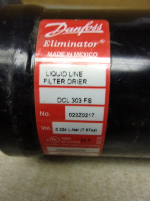 Danfoss DCL 303 FS Eliminator Liquid LIne Filter Drier 023Z0217 *FREE ...
