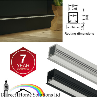 Hafele 1104 Loox5 LED Strip Light Profile, White Diffuser Recess ...