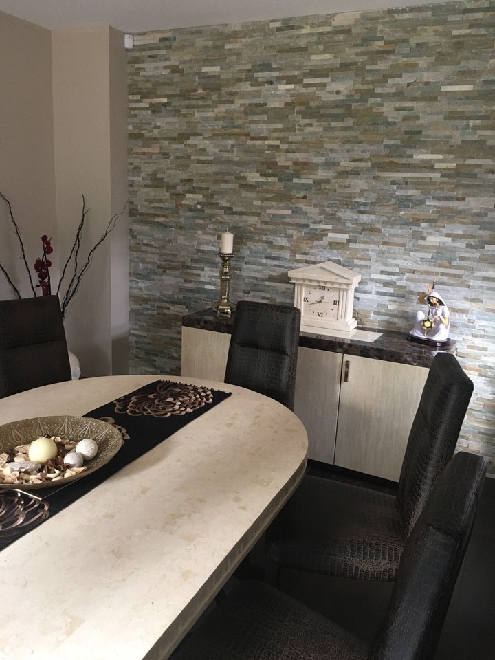 Oyster Split face Slate Wall Mosaic Cladding tiles ️ £999.00p sample ...