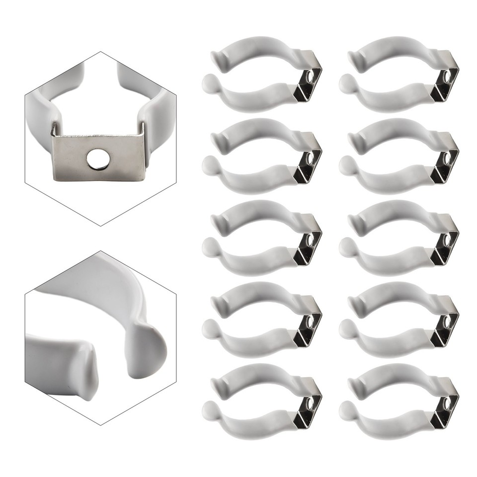 Secure Lamp Support Clip for T8 T12 Linear Fluorescent Lamps Pack of 10 ...