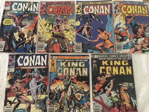Conan the barbarian comic books lot: 7 total. Groups 02498, K. Conan ...