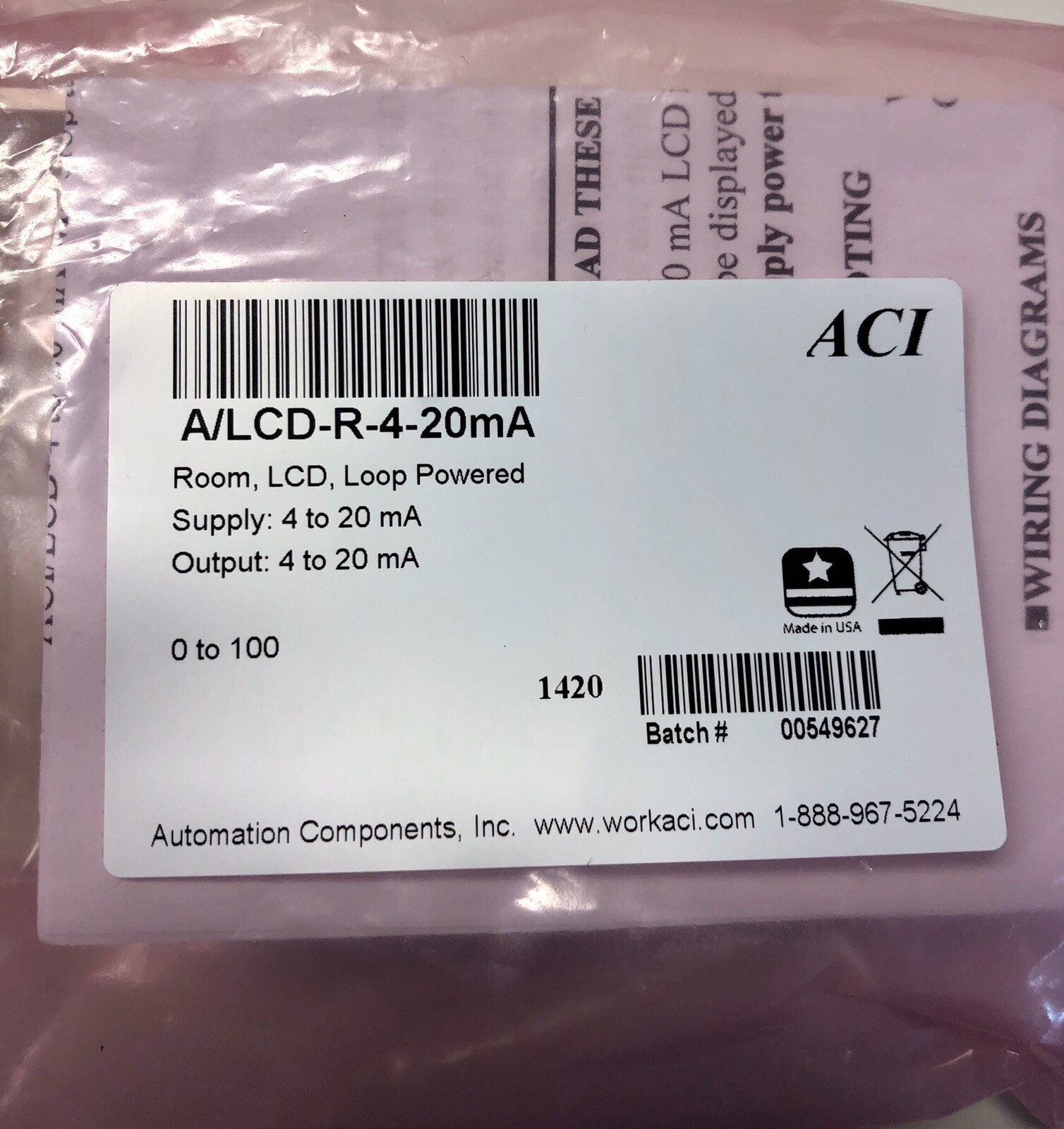 ACI A/LCD-R-4-20mA | eBay