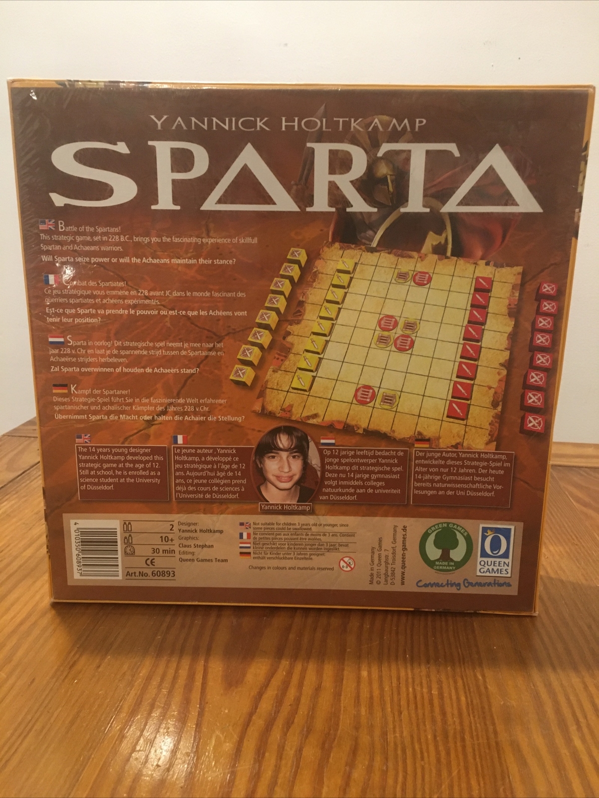 Sparta Strategy Board Game by Queen Games 2 Player Ages 10 for sale ...