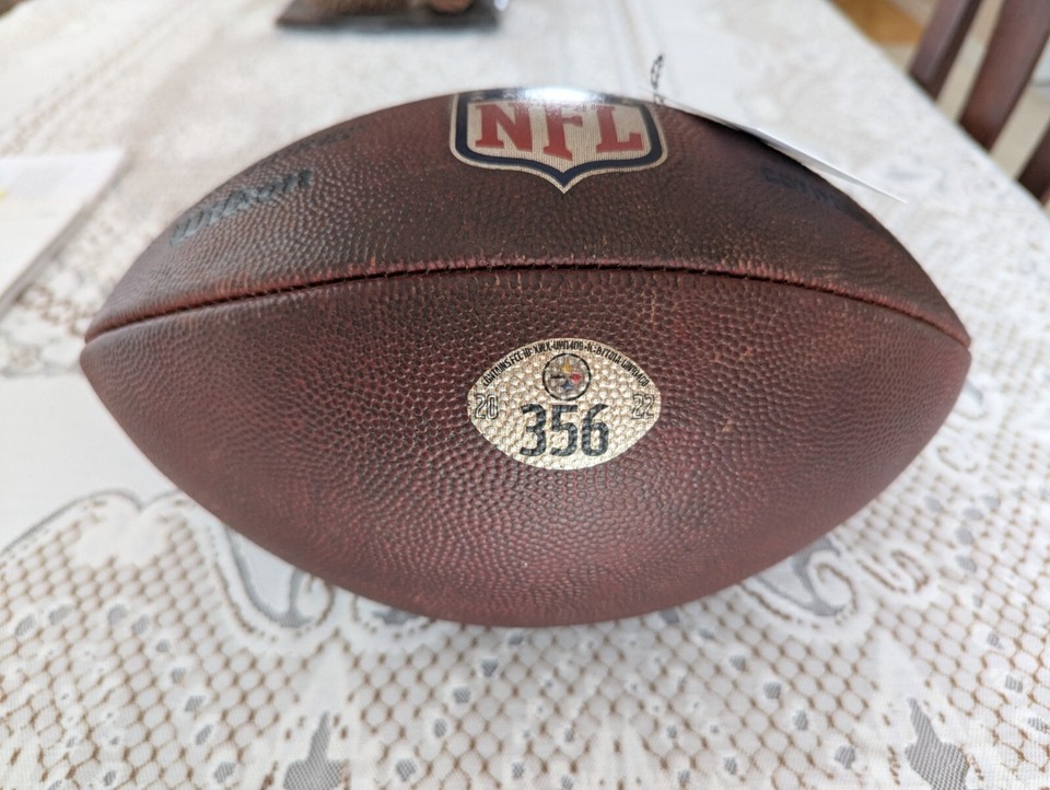 Duke Wilson NFL Game Use Football Pittsburgh Steelers Kenny Pickett ...