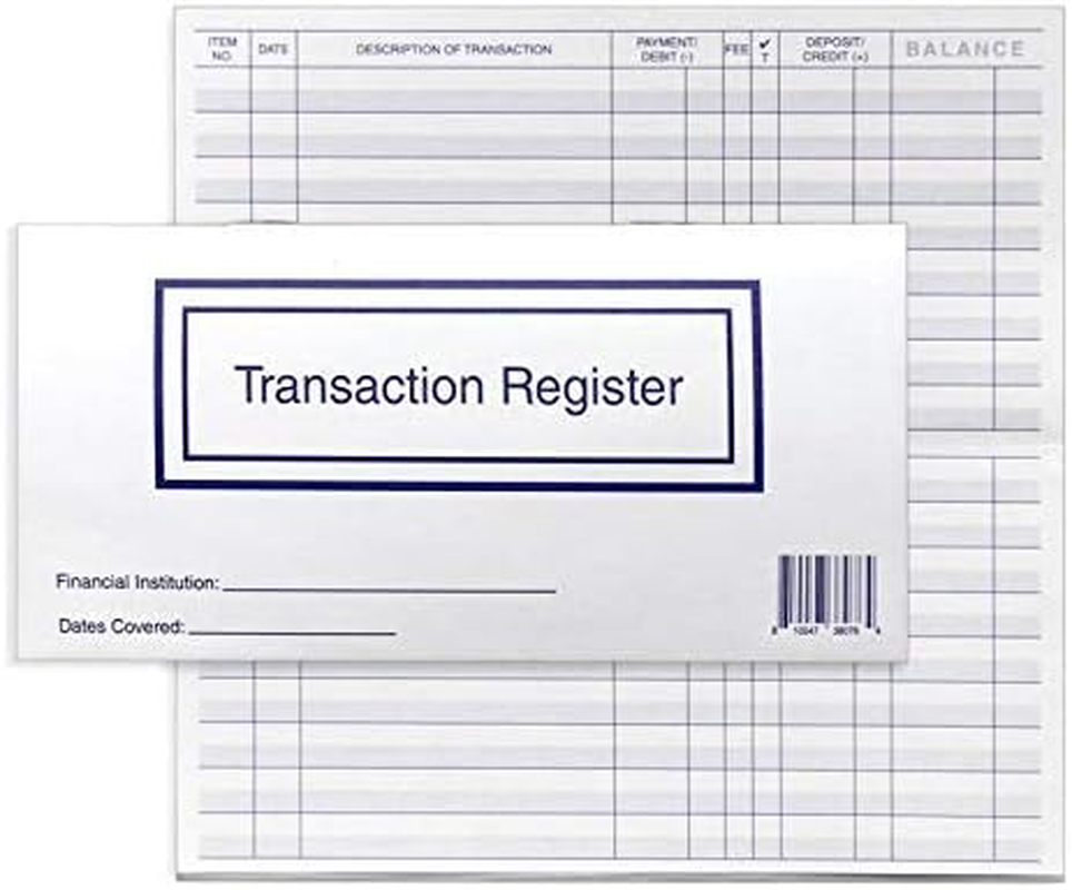 Checkbook Registers for Personal Checkbook, Ledgers, 2024-2025-2026 ...