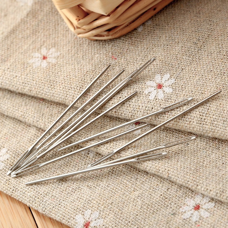 Knitters Wool Needles Large Eye For Threading Darning Sewing Tapestry ...