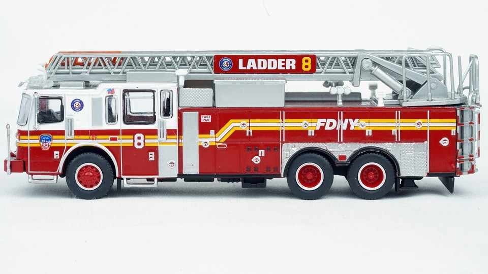 Brekina NEW HO 1/87 Ferrara Ultra Ladder Fire Truck #8 | eBay