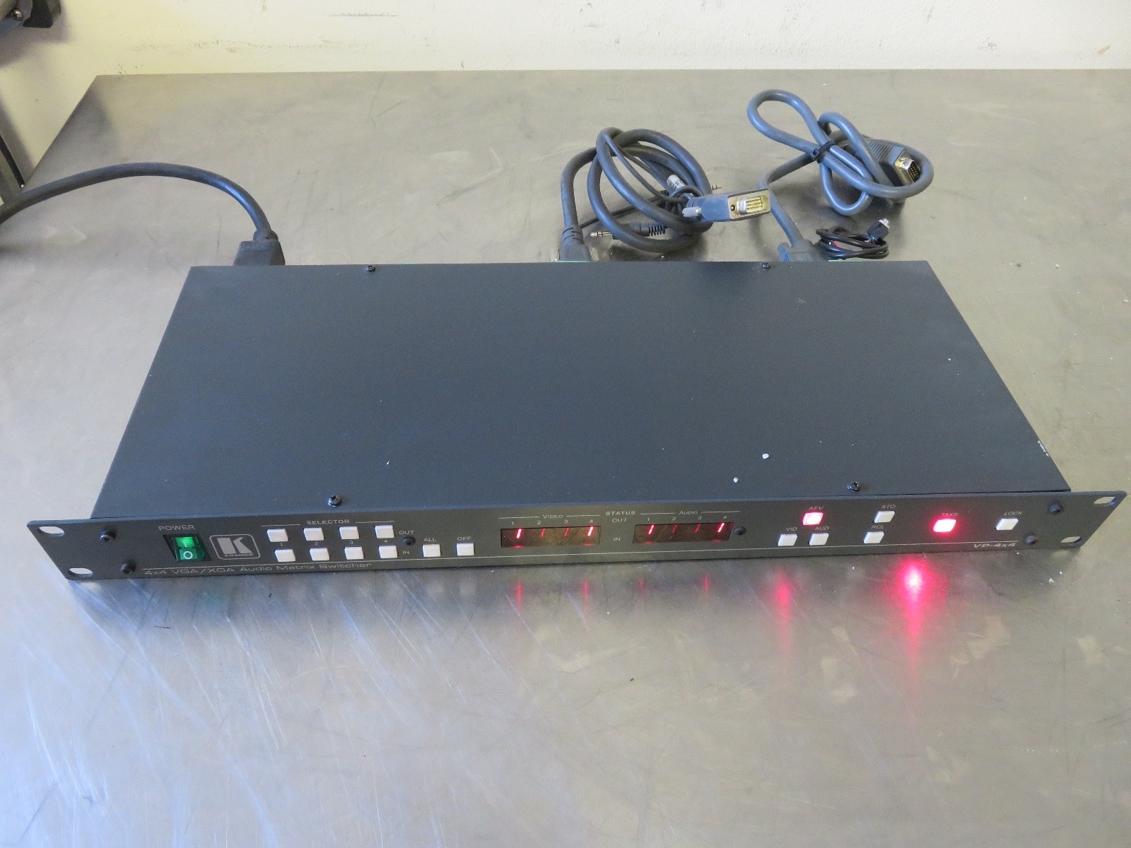 Kramer 4x4 VGA/XGA Audio Matrix Switcher VP-4x4 | eBay