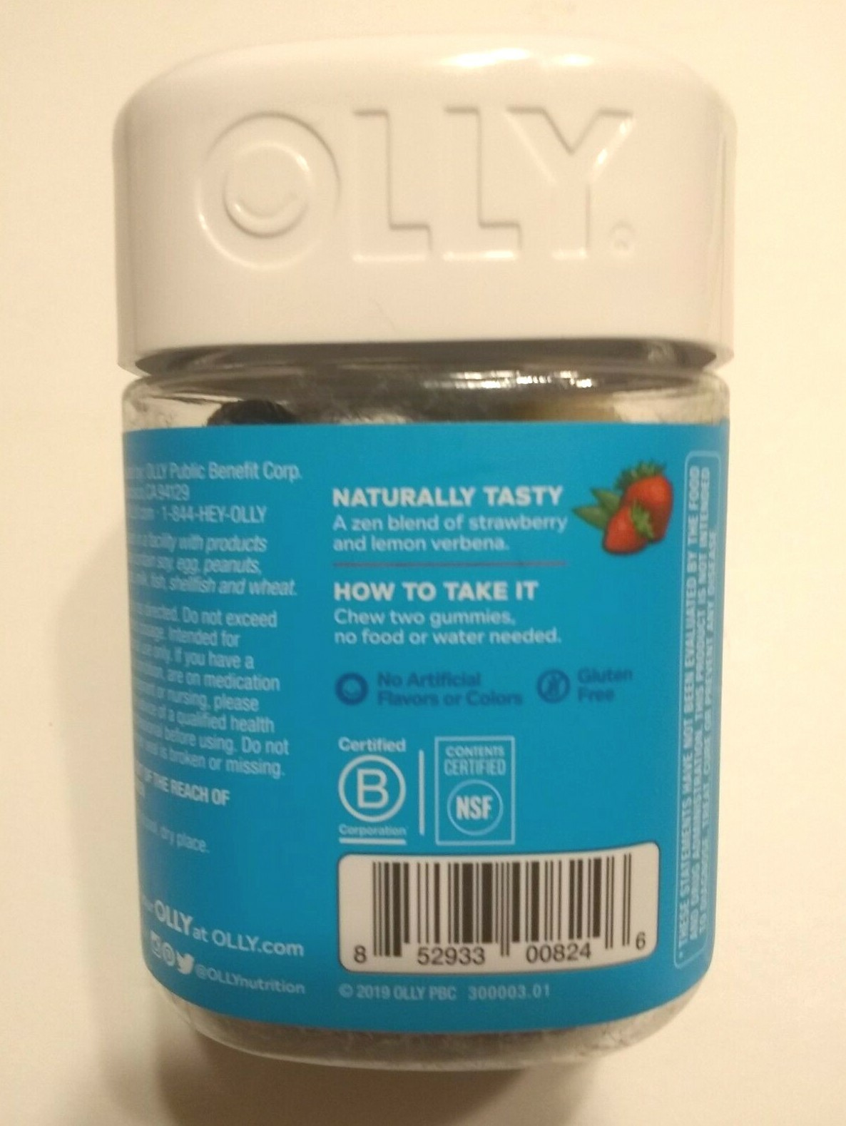 OLLY Goodbye Stress Keep Calm and Stay Alert "Berry Verbena" Gummies | eBay
