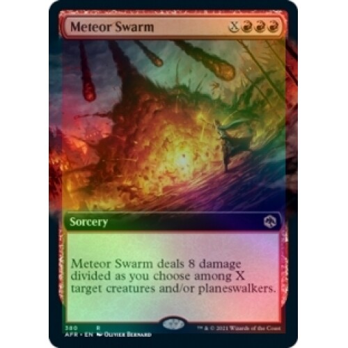 Foil Meteor Swarm (extended Art) X4 M/NM MTG Adventures In The ...