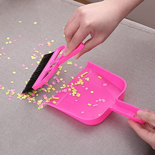 6Pack Mini Dustpan and Brush Set Portable Table Top Brush Sweeper for ...
