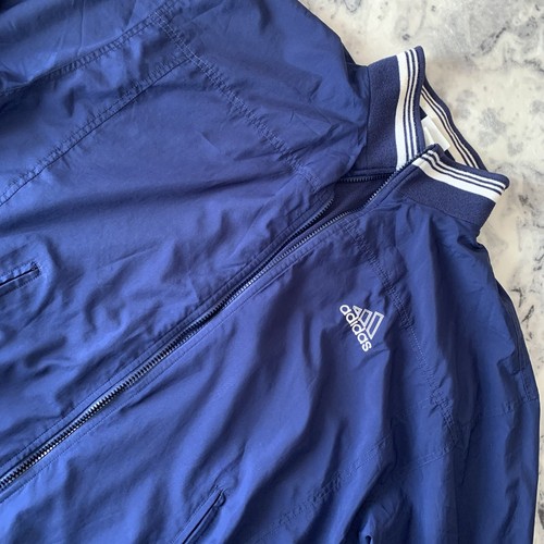 Vintage 90s Adidas Mens Navy Blue Varsity Bomber Baseball Jacket ...