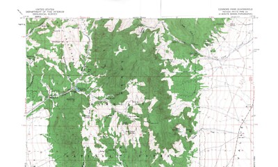 Connors Pass Quadrangle Nevada 1959 Topo Map Vintage USGS 15 Minute ...