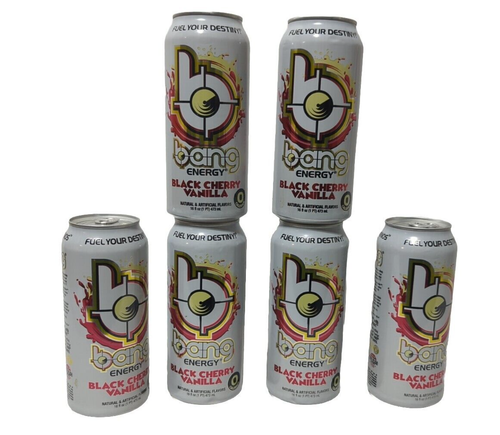 6 Cans Bang Energy Drink, Black Cherry Vanilla, 16 Fl Oz Ea | eBay