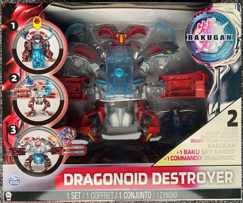 BAKUGAN MECHTANIUM SURGE DRAGONOID DESTROYER! COMMANDIX DRAGONOID ...