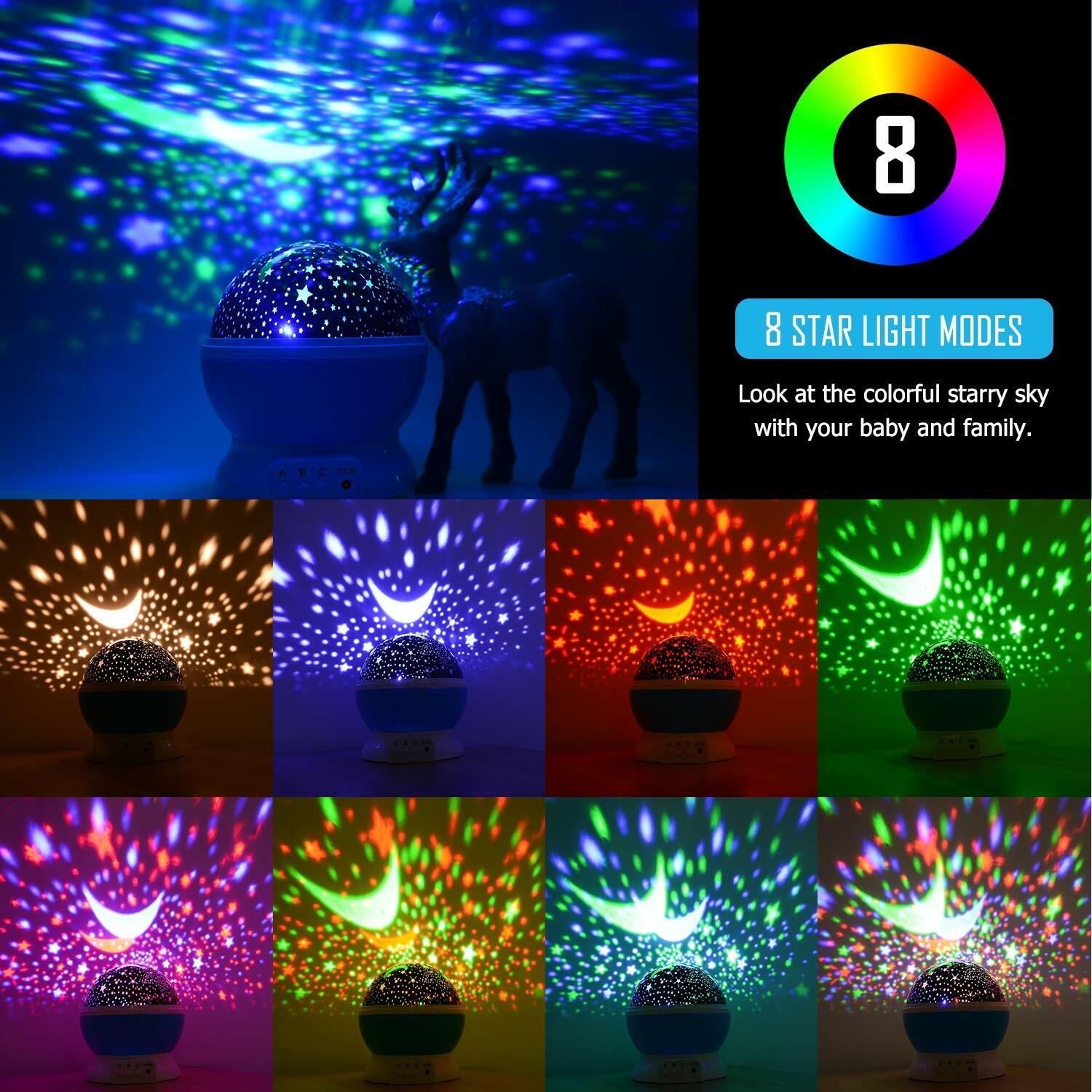 Starry Ceiling Night Light Projector LED Laser Night Light Stage Light ...