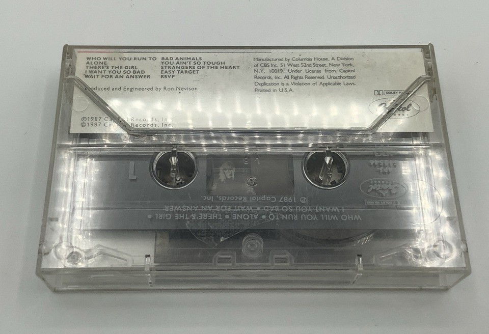 Heart: Bad Animals Cassette Tape Vintage Music | eBay