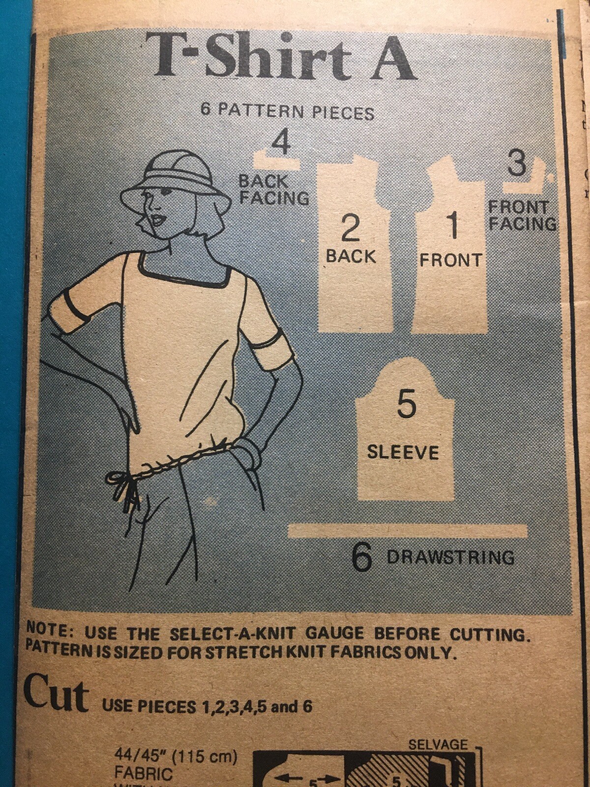 Vintage Butterick 1977 T-shirt Top Sewing Pattern 3 T-shirts- #5500 ...