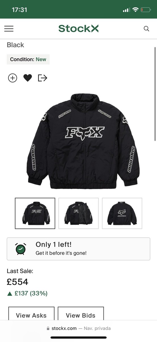 supreme x fox racing jacket | eBay supreme x fox racing jacket | eBay